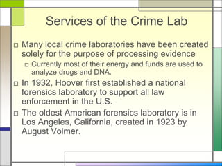 Introduction to Forensic science, principle, | PPT