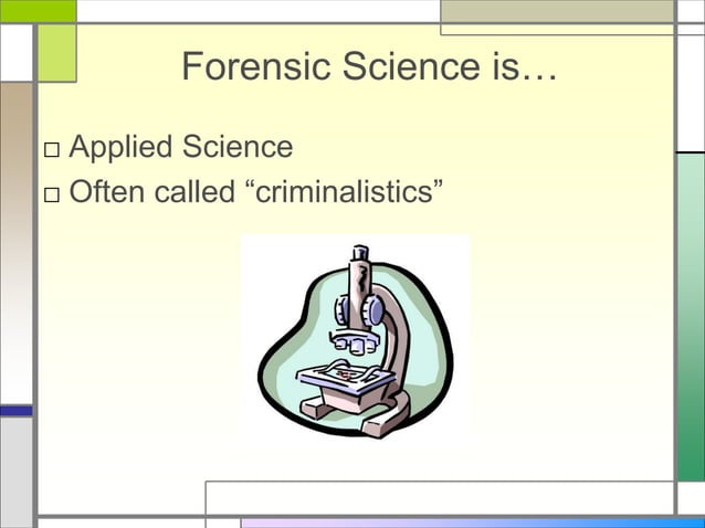 Introduction to Forensic science, principle, | PPT