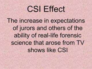 Introduction to forensic science | PPT