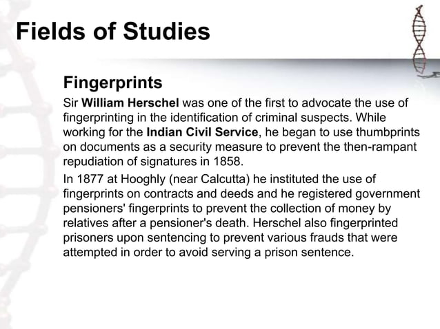 Introduction to forensic science | PPTX