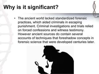 Introduction to forensic science | PPTX