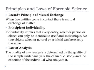 Introduction to forensic science | PPTX