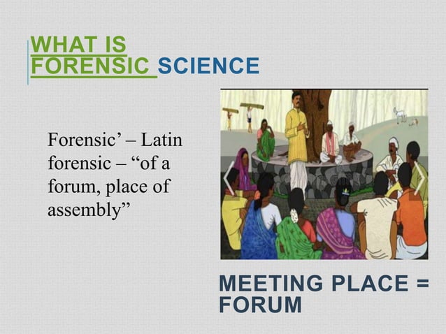 INTRODUCTION TO THE FORENSIC SCIENCE.ppt | Debated Sensitive Social ...