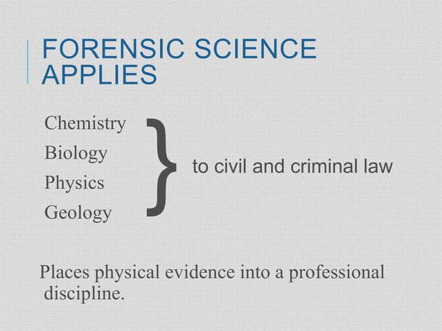 INTRODUCTION TO THE FORENSIC SCIENCE.ppt | Debated Sensitive Social ...