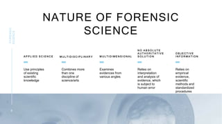 TOPIC: INTRODUCTION TO FORENSIC SCIENCE.pptx | Free Download