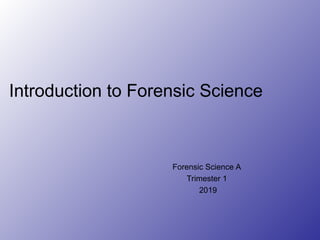 Introduction to Forensic Science Evidence.ppt