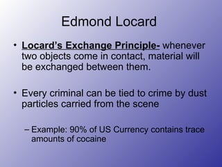 Introduction to Forensic Science Evidence.ppt