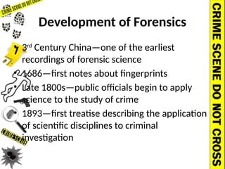 Introduction to Forensic Science (Module 1) | PPT