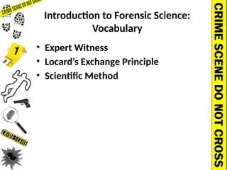 Introduction to Forensic Science (Module 1) | PPT