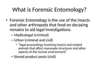 Introduction to Forensic Science Forensic Entomology.ppt