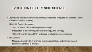 Introduction to Forensic Science UNIT 1 ( 5 SEM).pptx