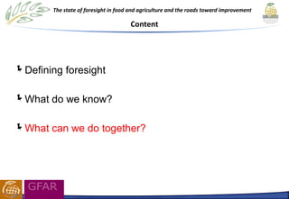 Introduction to foresight | PPT