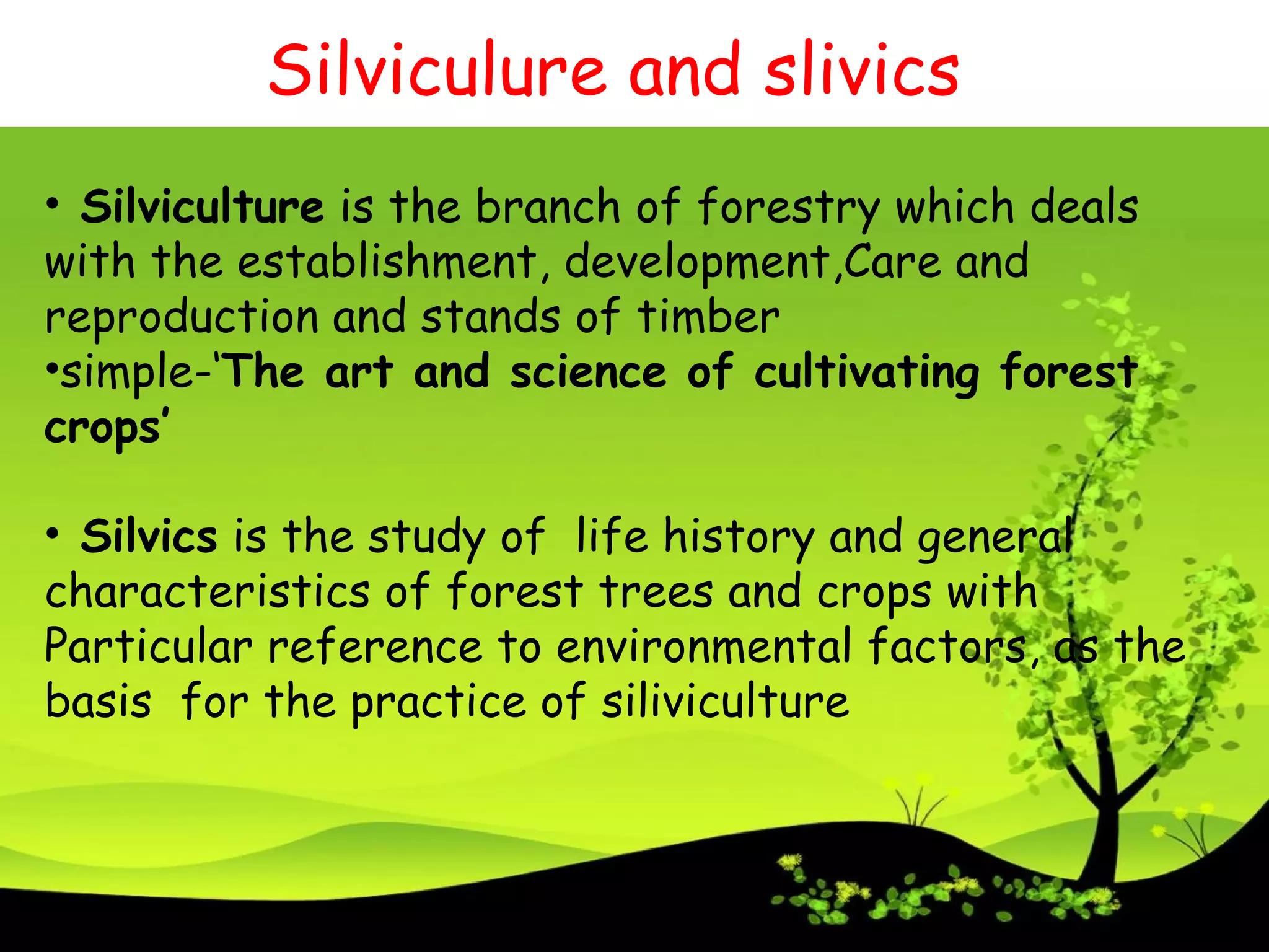 Introduction to forestry | PPT