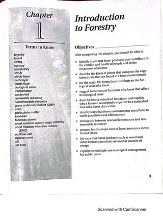 Introduction to Forestry | PDF