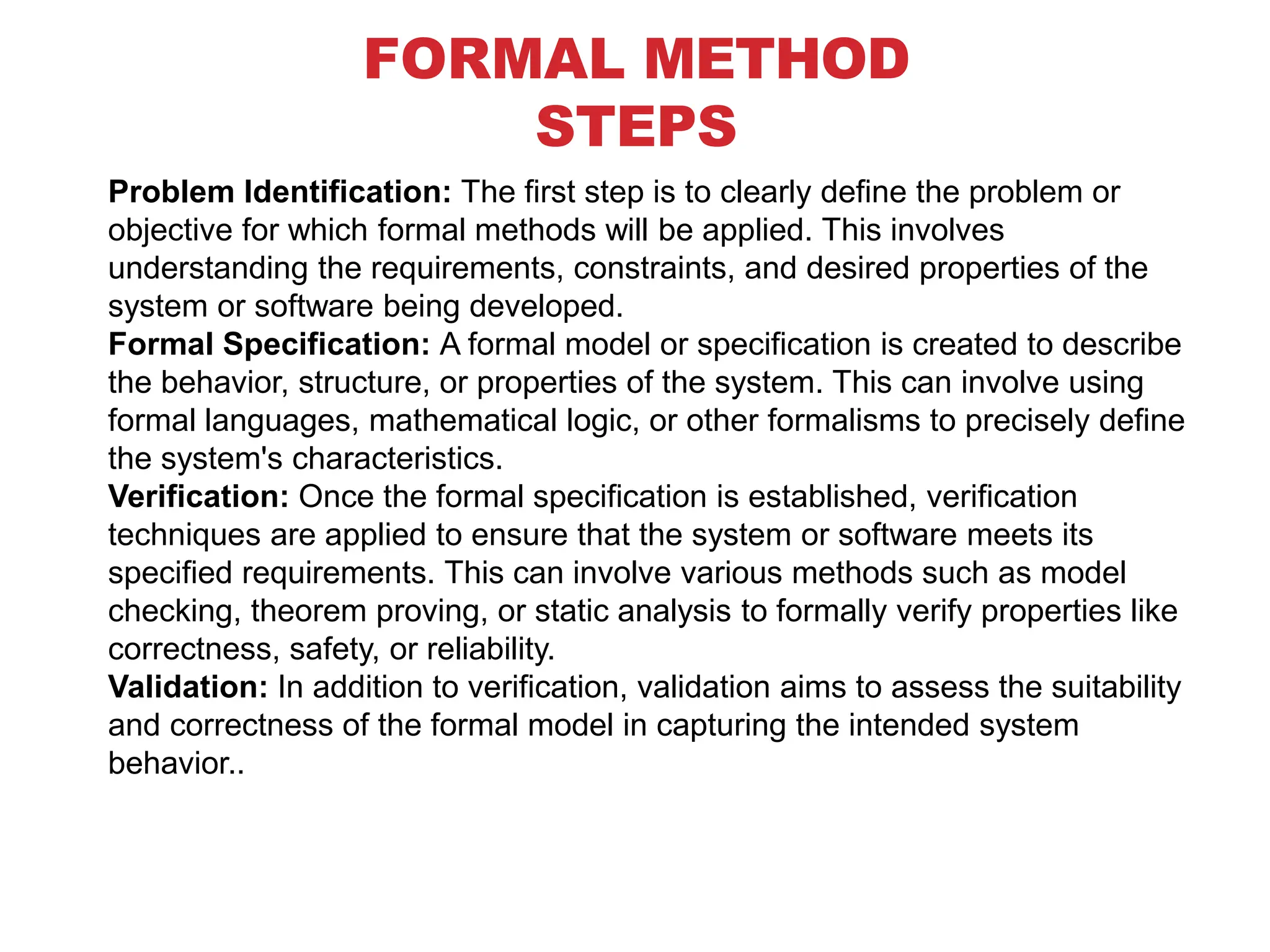 Introduction To Formal Methods Lecture Notes Pptx Programming Languages Computing