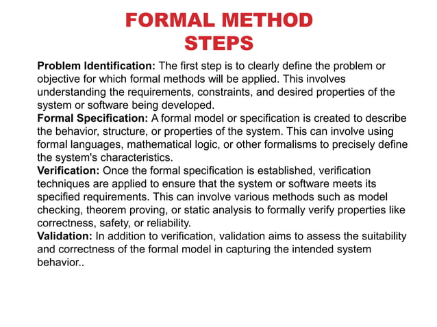 Introduction To Formal Methods Lecture Notes Pptx Programming Languages Computing