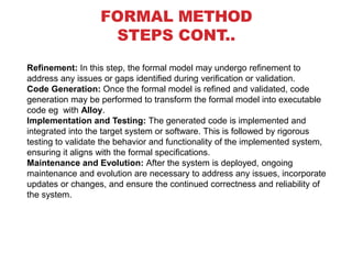 Introduction to formal methods lecture notes | PPTX