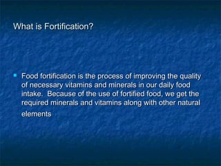 Introduction to fortification | PPT