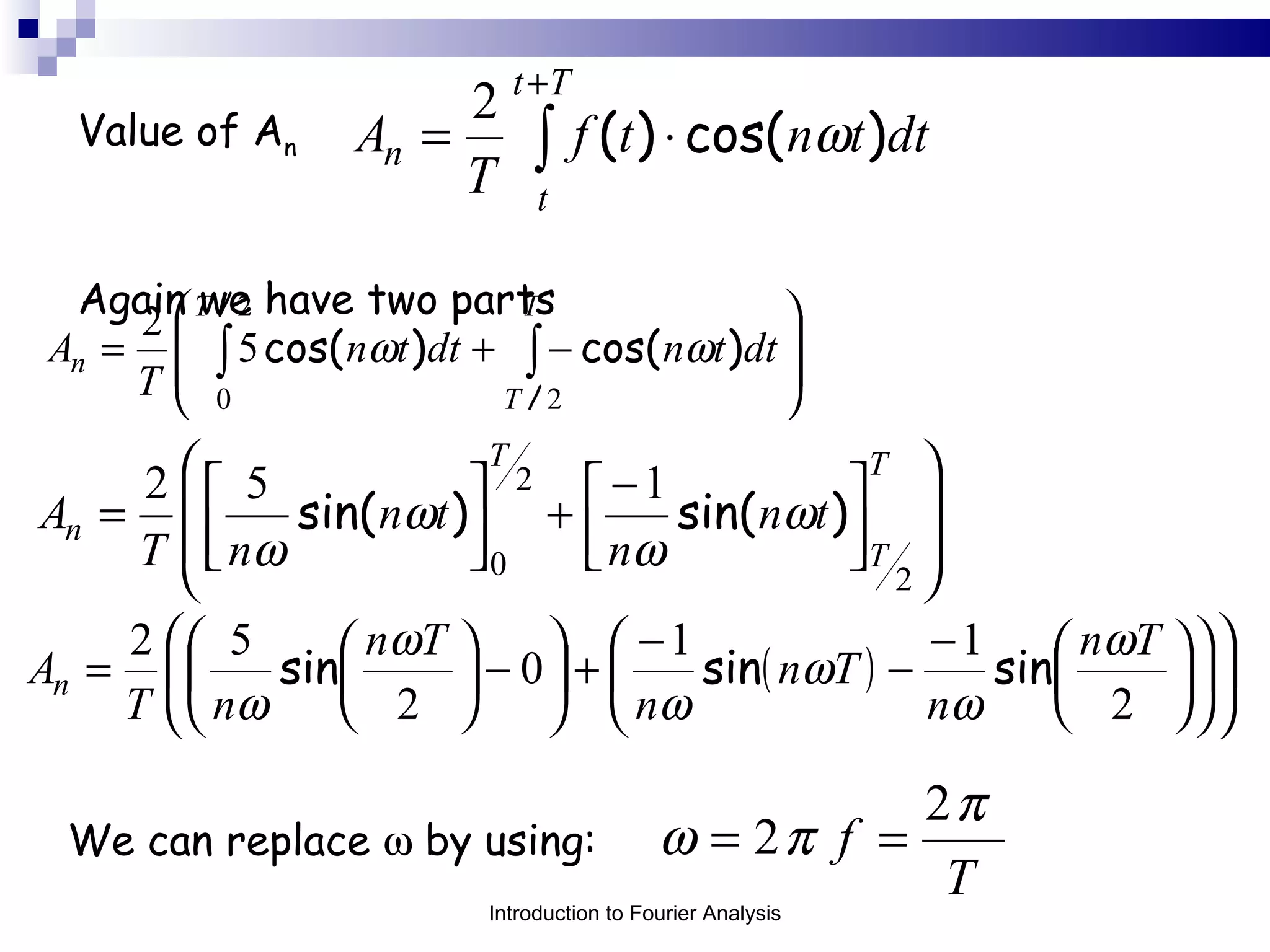 Introduction to fourier analysis | PPT