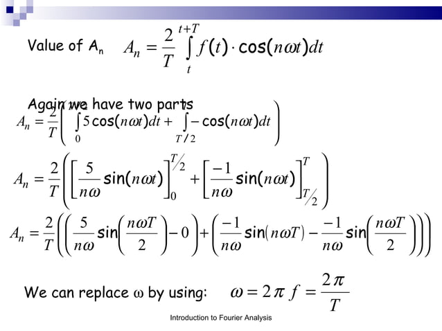 Introduction to fourier analysis | PPT