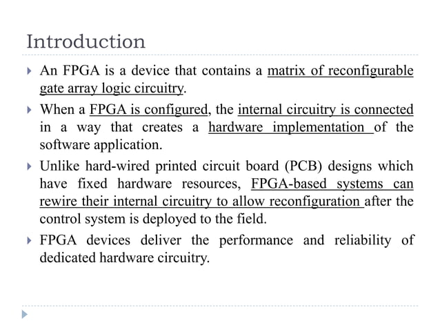 Introduction to FPGAs | PPTX | Programming Languages | Computing