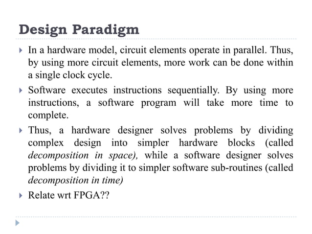 Introduction to FPGAs | PPTX | Programming Languages | Computing