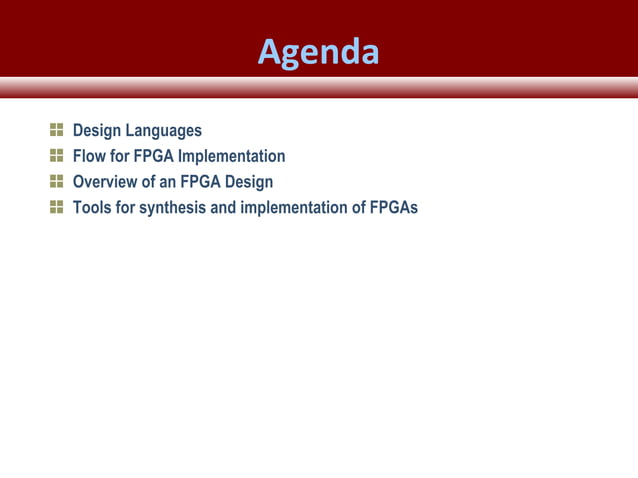 Introduction To Fpga Synthesis Tools Ppt