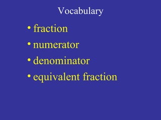 Introduction to fractions | PPT