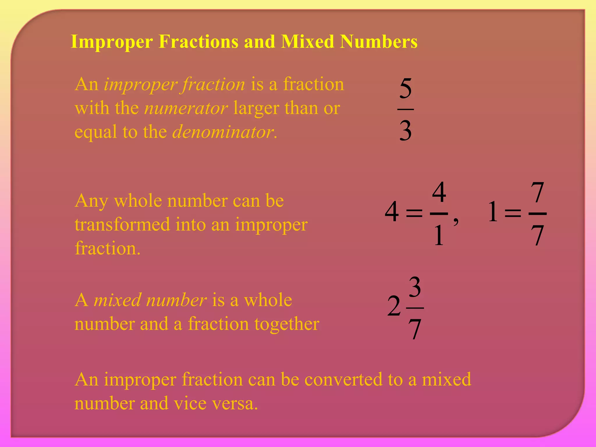 Introduction to fractions and concepts | PPT