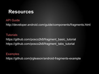 Introduction to fragments in android | PDF