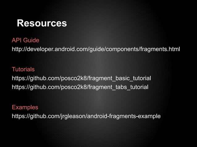 Introduction To Fragments In Android Ppt
