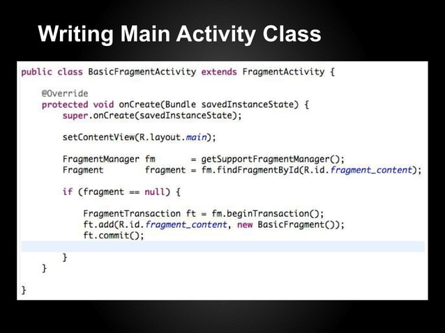 Introduction To Fragments In Android Pdf Programming Languages