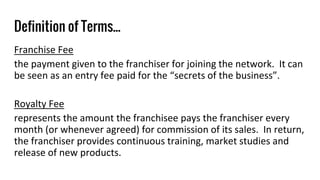 FranchisingManagementSession1 - Introduction to Franchising Management ...