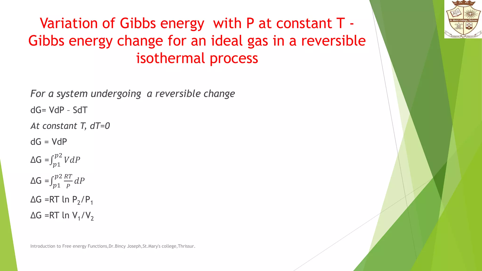 Introduction To Free Energy Functions Pdf