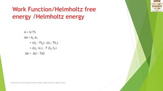 Introduction to free energy functions | PDF