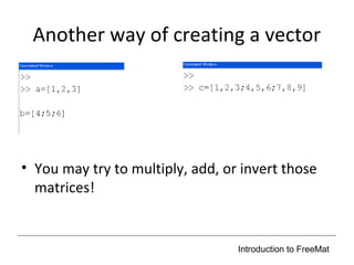 Introduction to FreeMat | PPT