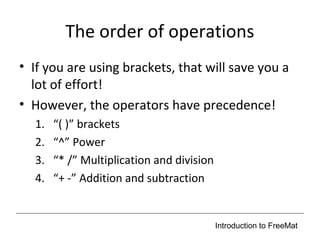 Introduction to FreeMat | PPT
