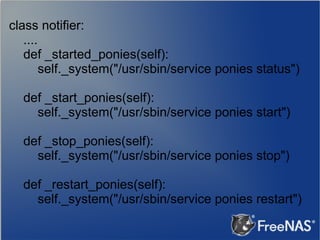 Introduction to FreeNAS development by John Hixson | PPT