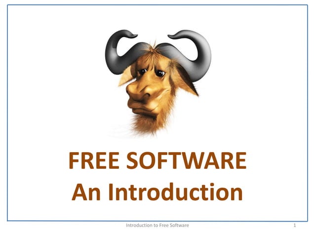 An introduction to free software | PDF | Operating Systems | Computer Software and Applications