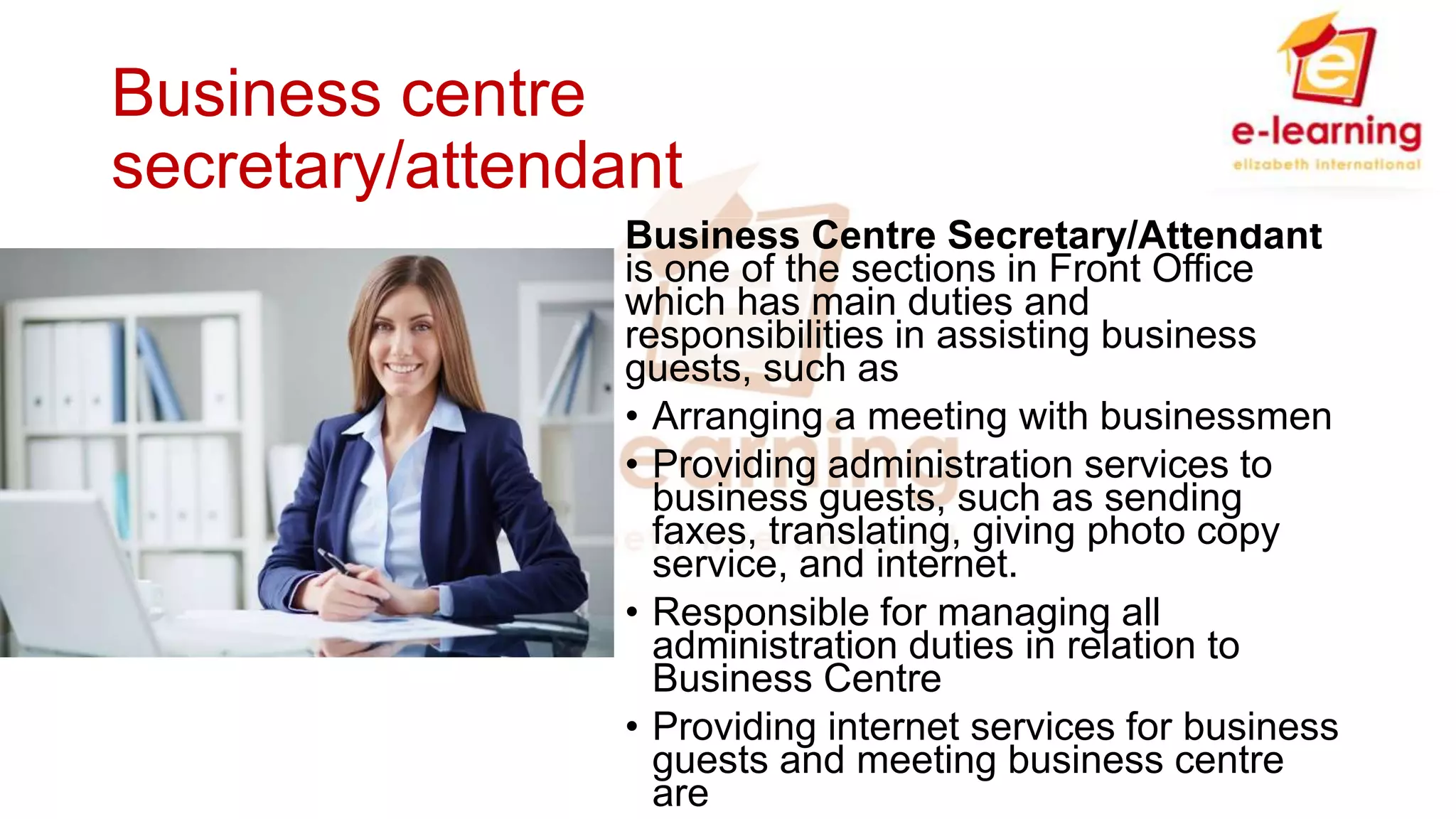 Introduction to front office lesson 1 | PPTX