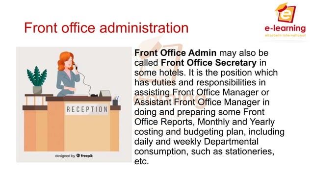 Introduction to front office lesson 1 | PPTX | Business Travel | Travel ...