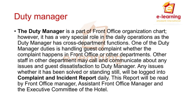 Introduction to front office lesson 1 | PPTX | Business Travel | Travel ...