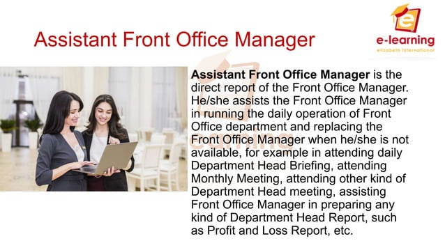 Introduction to front office lesson 1 | PPT