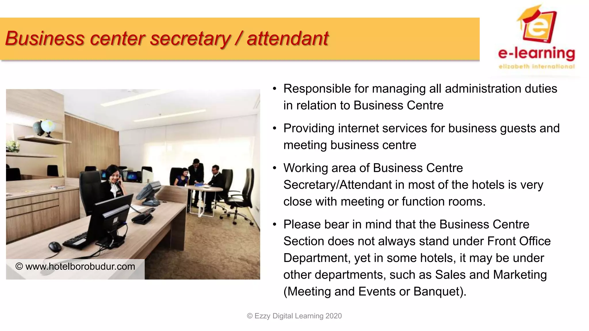 Introduction to front office lesson 1 revisi | PPTX