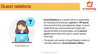 Introduction to front office lesson 1 revisi | PPTX