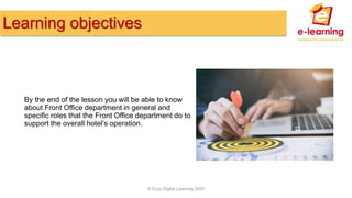 Introduction to front office lesson 1 revisi | PPTX