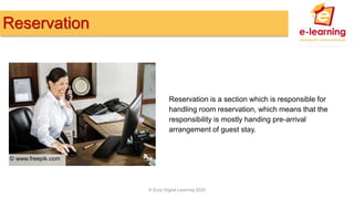 Introduction to front office lesson 1 revisi | PPTX