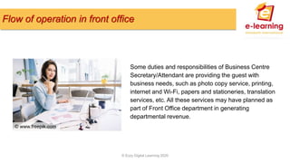 Introduction to front office lesson 2 | PPTX