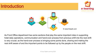 Introduction to front office lesson 2 | PPTX