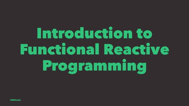 Introduction To Functional Reactive Programming Poznan | PDF | Web Development | Internet
